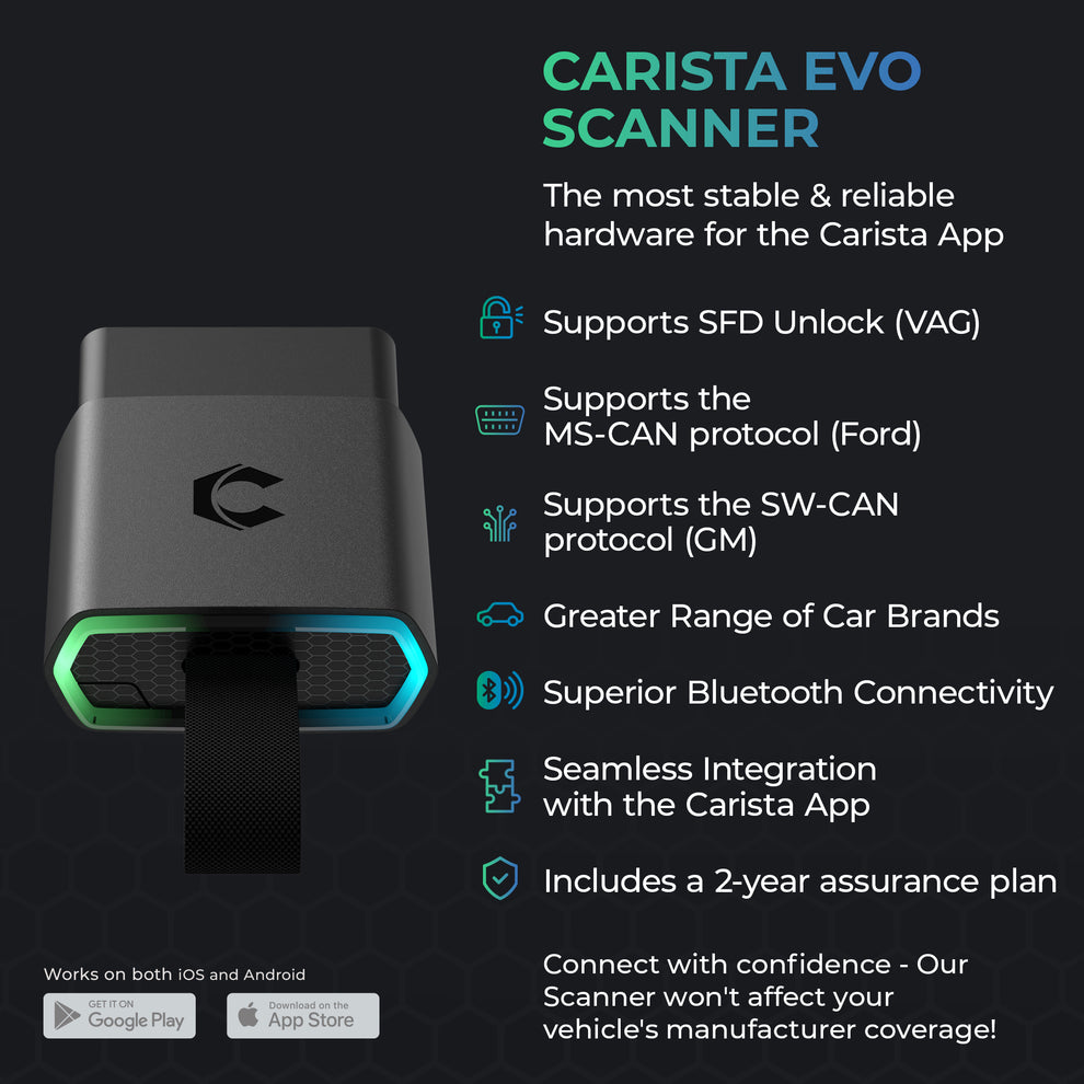 Carista EVO Scanner | Diagnostics & Customizations