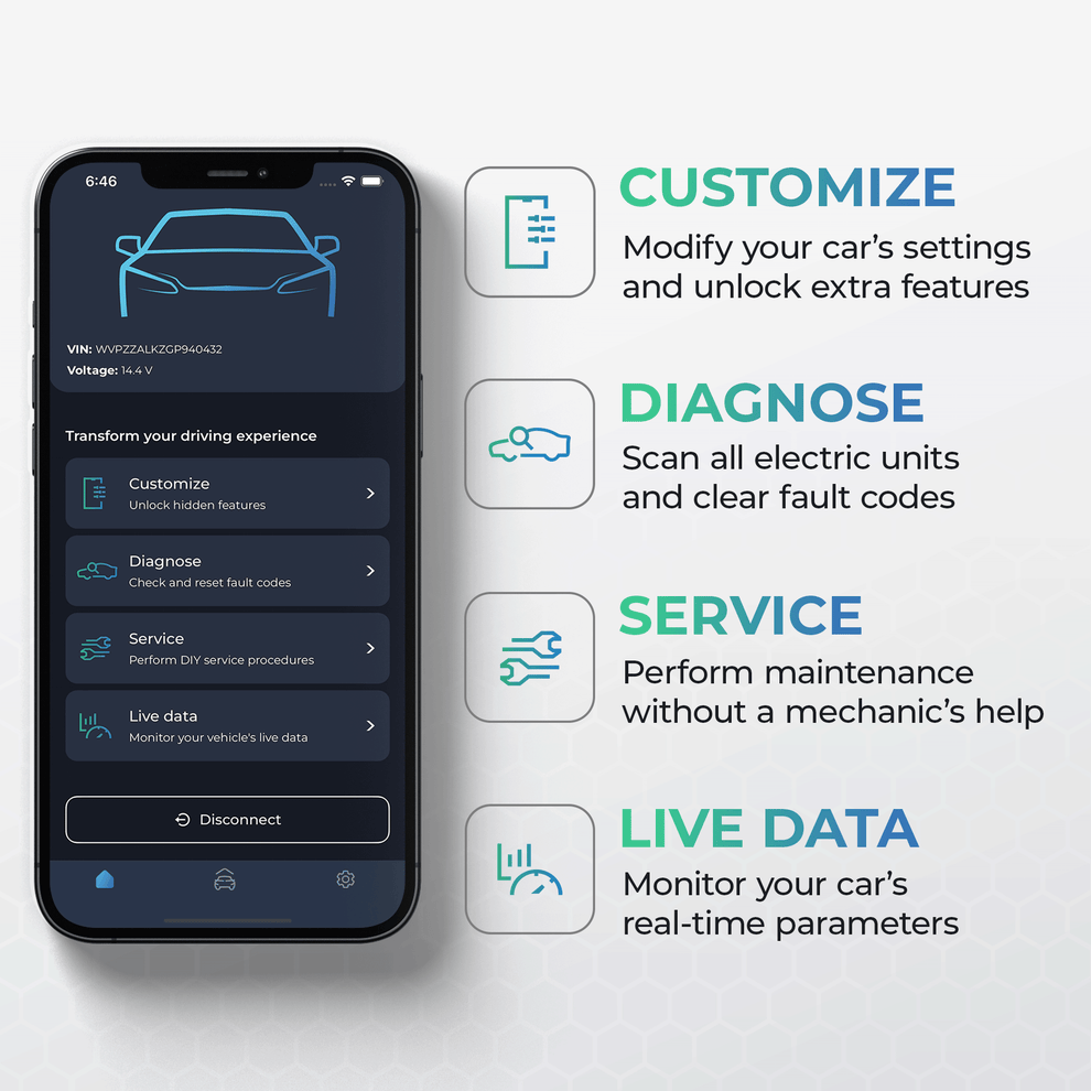 Carista Code Reader| Diagnostics & Customizations